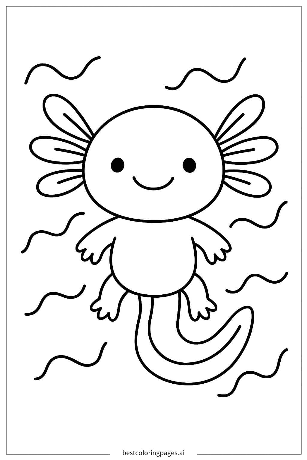 46 Axolotl Coloring Pages (Free PDF & PNG Printable)