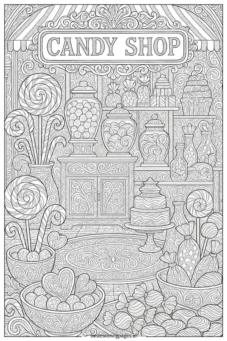 28 Sweets Coloring Pages (Free PDF & PNG Printable)