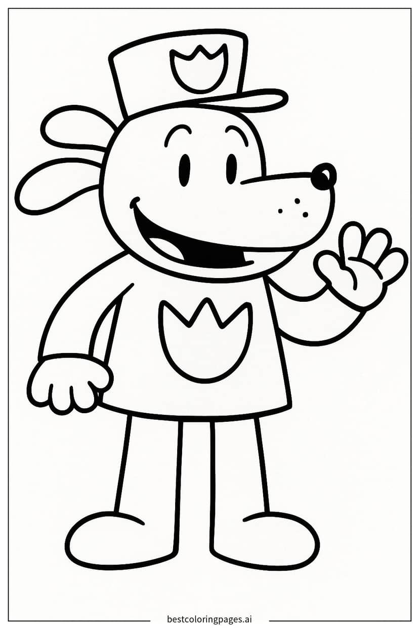 37 Dog Man Coloring Pages (Free PDF & PNG Printable)