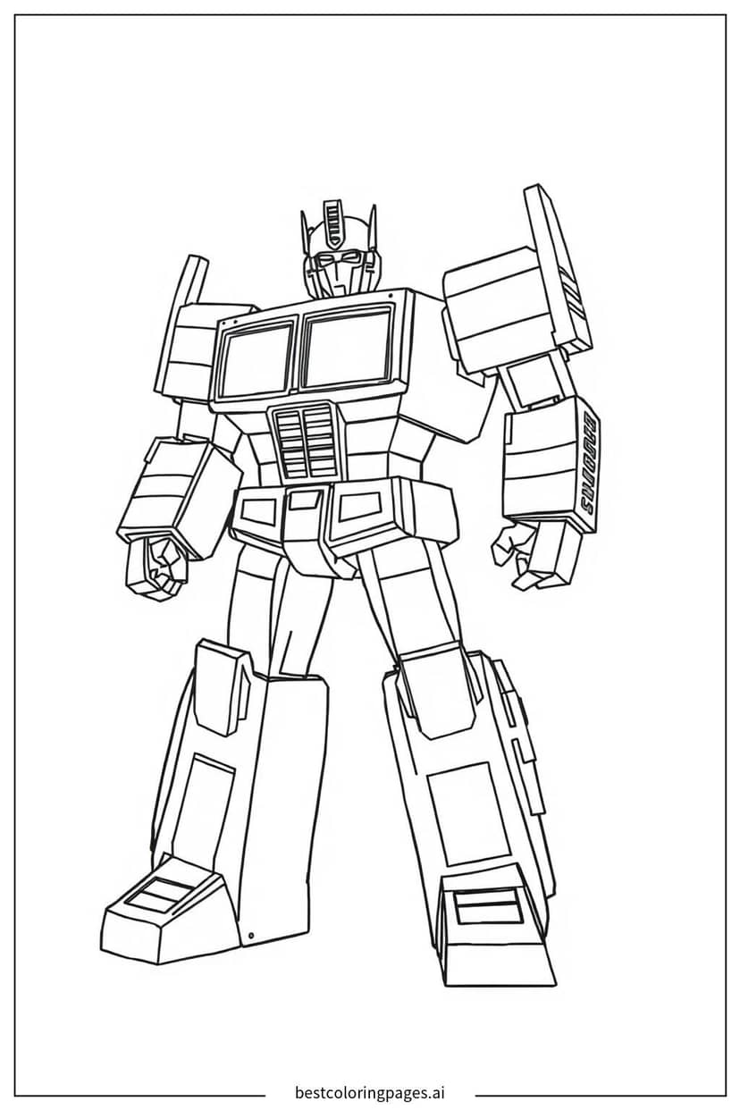 18 optimus prime Coloring Pages (Free PDF & PNG Printable)