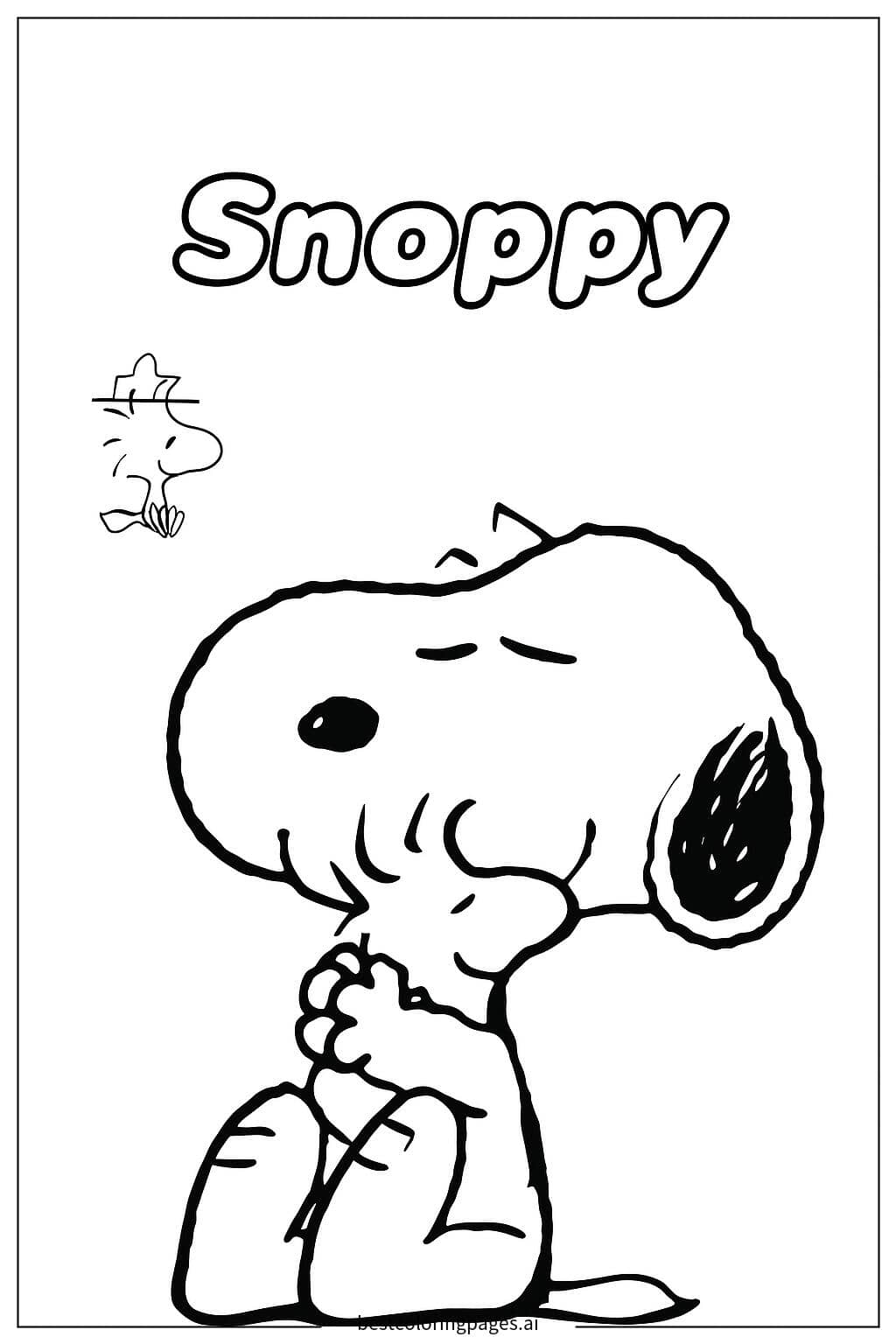 45 páginas para colorear de Dibujos de Snoopy para Colorear (PDF y PNG gratuitos para imprimir)
