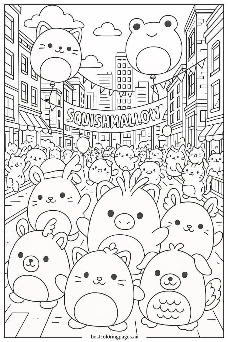 52 Squishmallow Ausmalbilder Malvorlagen zum Ausmalen (Kostenlose PDF ...