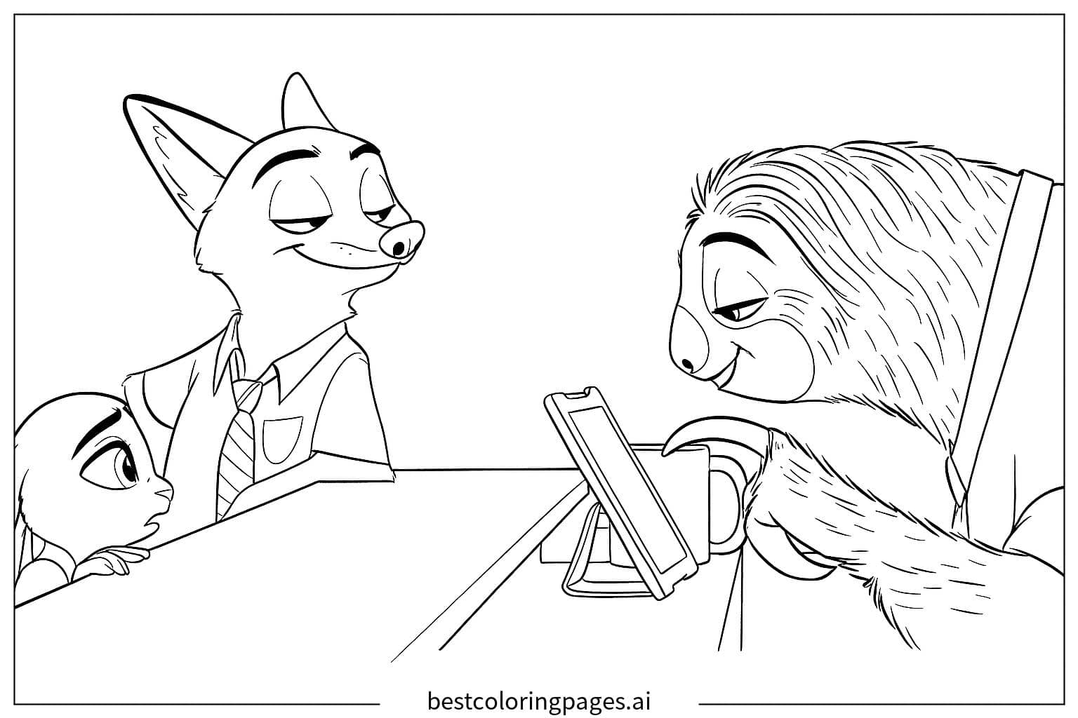 33 Zootopia Coloring Pages (Free PDF & PNG Printable)