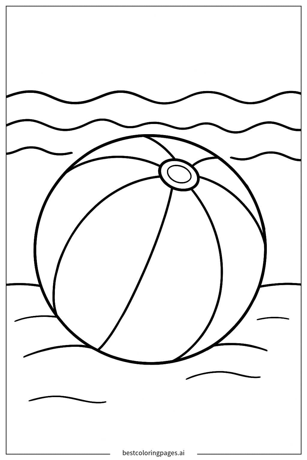 Beach Ball Extravaganza Coloring Page - Free Printable ...