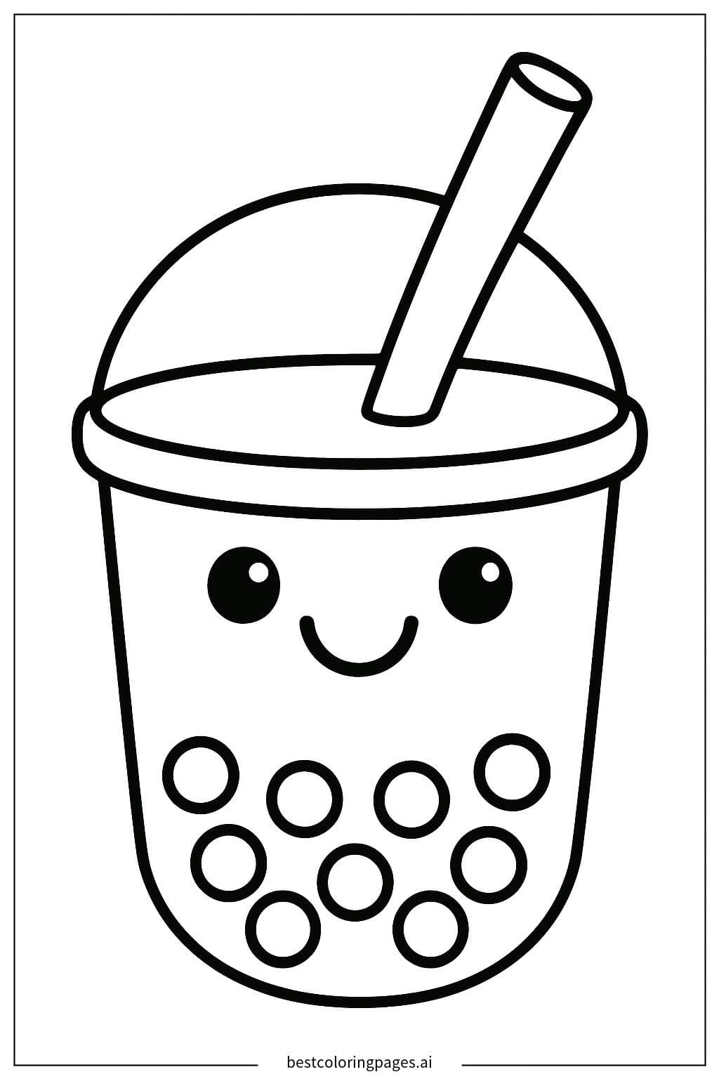 tea cup coloring sheet