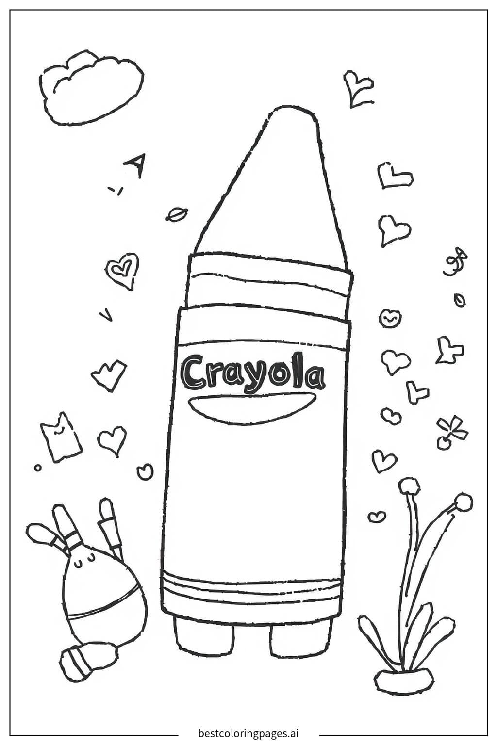 Crayola Crayon Adventure Coloring Page - Free Printable ...