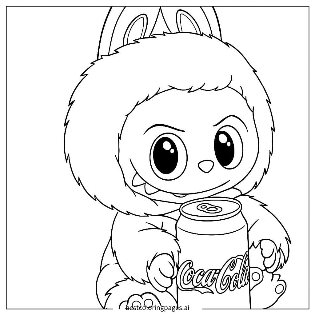Labubu mit Cola-Dose Ausmalbilder - Kostenlos Druckbar ...