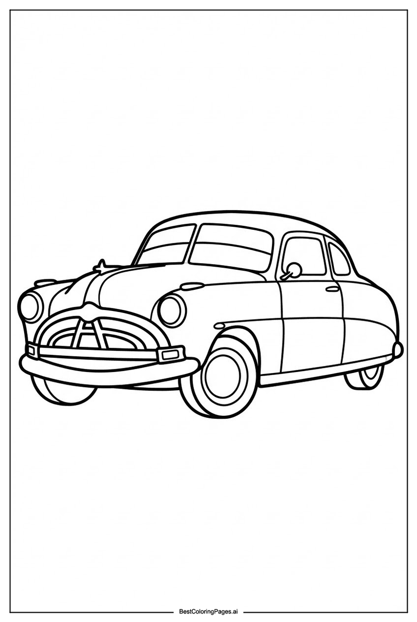 Disney Cars Doc Hudson Coloring Page - Free Printable ...