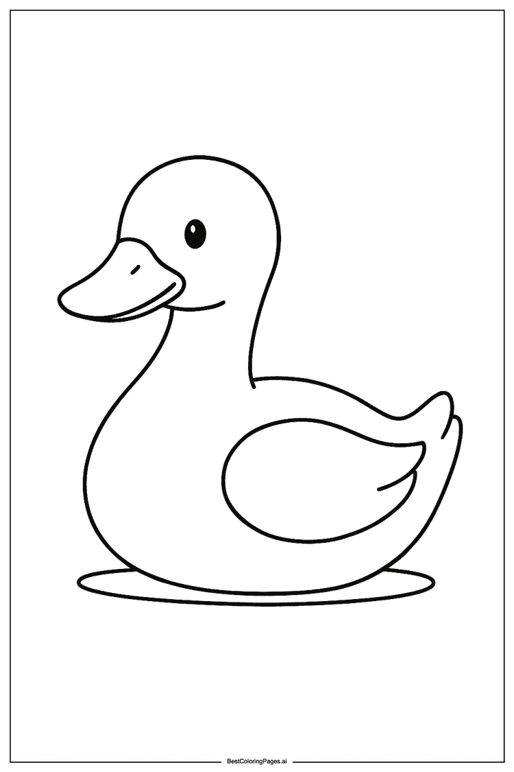 Die gemütliche sitzende Ente Ausmalbilder - Kostenlos Druckbar ...