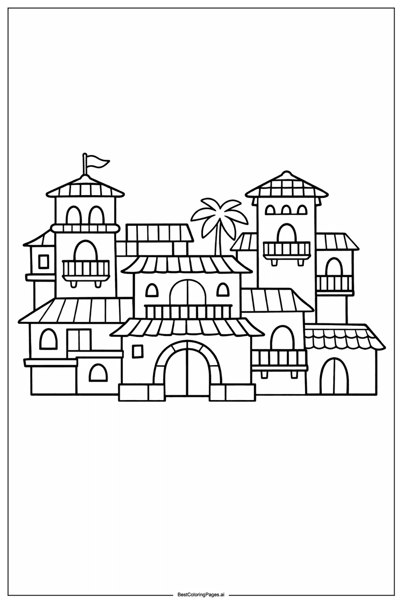 La Casita Mágica de Encanto Dibujos para Colorear - Gratis Imprimible ...