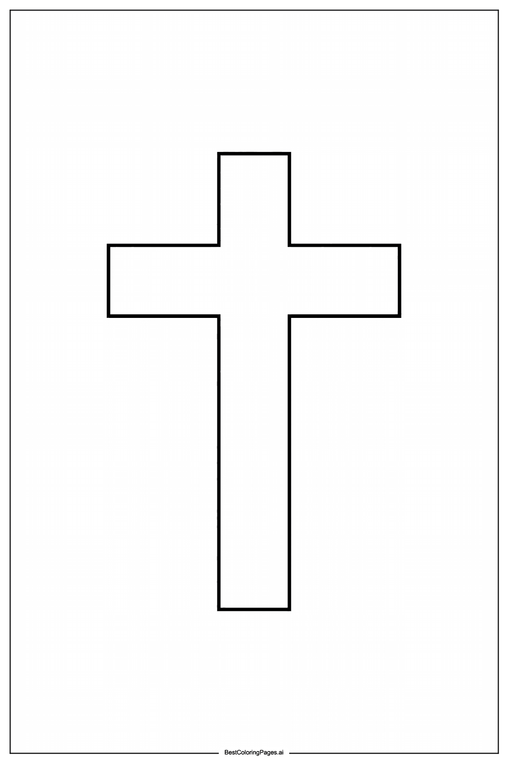 Symbole religieux : La Croix Coloriages - Gratuit Imprimable ...