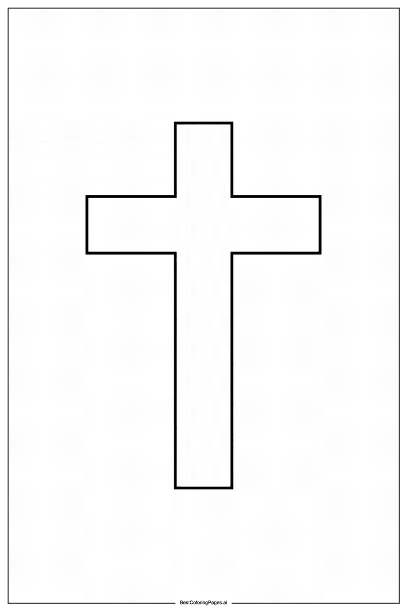 Christliches Symbol: Das Kreuz Ausmalbilder - Kostenlos Druckbar ...