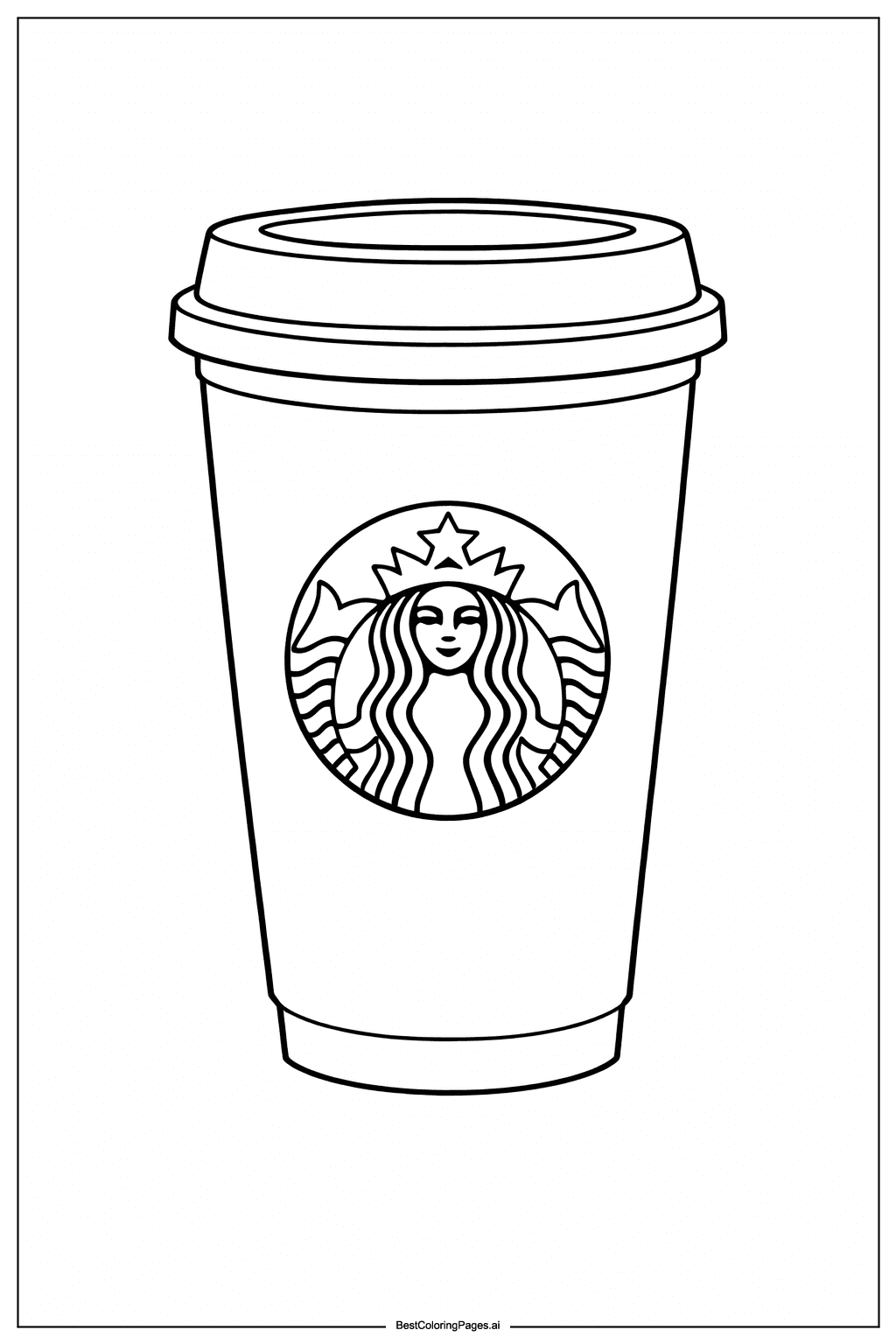 Gobelet réutilisable Starbucks Coloriages - Gratuit Imprimable ...